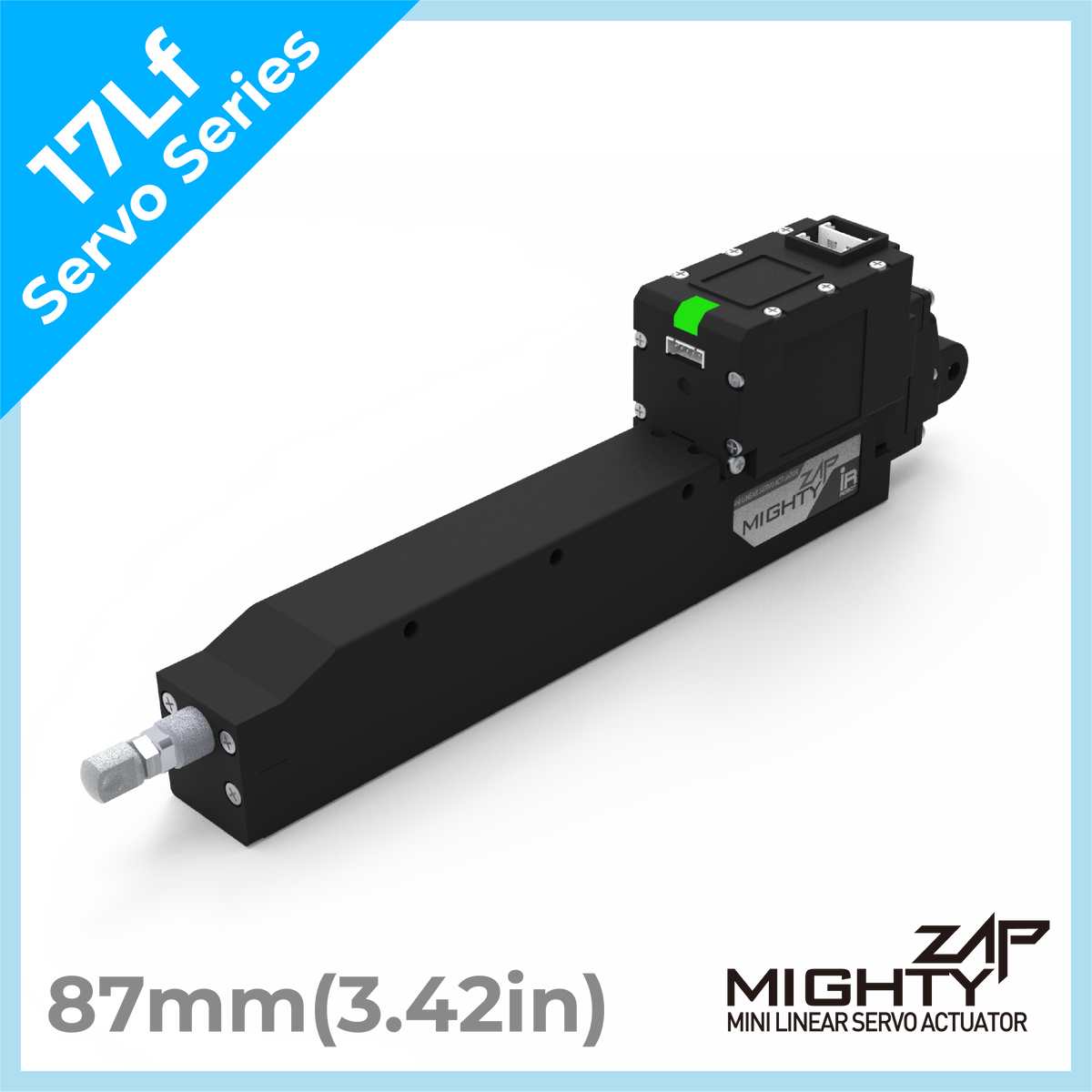 [ 17Lf Servo Series ] - 87mm(3.42in) stroke – Mighty Zap